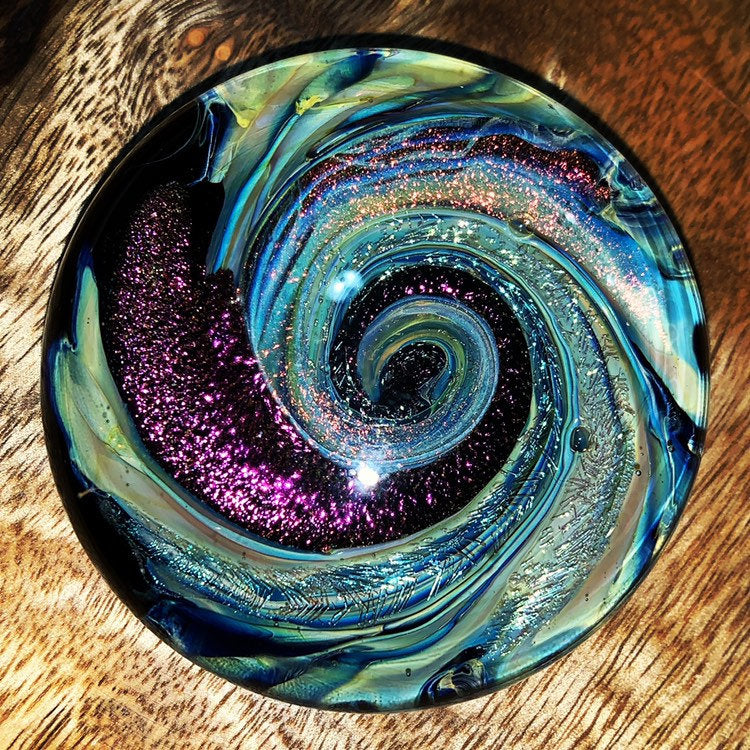 Glass Twisty Spiral Cremation Paperweight - Handmade To Order ...